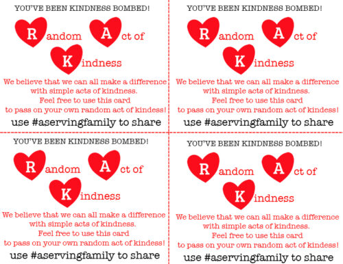 An Act of Kindness: Our Family Kindness Bomb - Lipgloss and Crayons