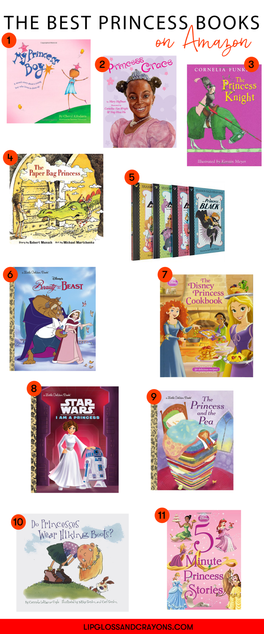 11 Must Own Princess Books for Toddlers - Lipgloss and Crayons
