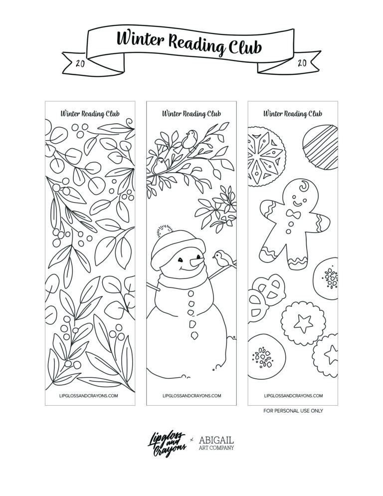 Winter Reading Club: Winter Reading Log for Kids - Lipgloss and Crayons