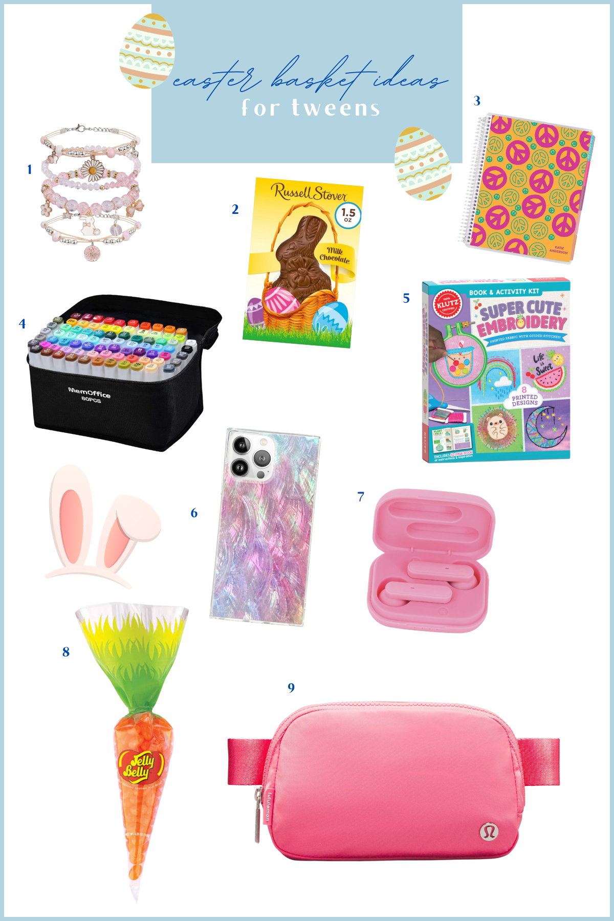 tween easter basket ideas - Lipgloss and Crayons